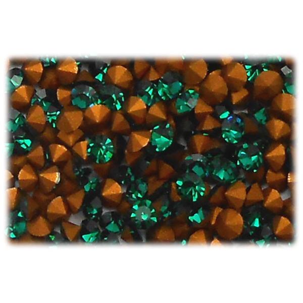 SHAREKI CRYSTAL Vカット ラインストーン グリーン（エメラルド）SS39 15個カラー：グリーン（エメラルド）サイズ：SS39形状：トンガリ型・Vカット型（チャトン型）入数：15個入りmade in china