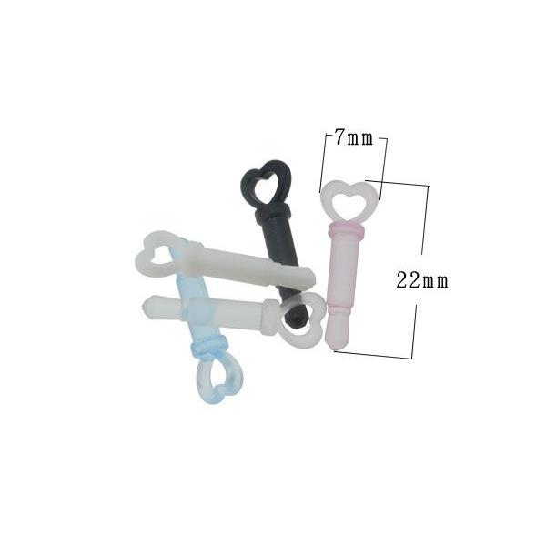 素材：プラスチックカラー：ブラック・ホワイト・クリア・ピンク・ブルーサイズ：縦 約22mm・横 約7mm1セット10個入り