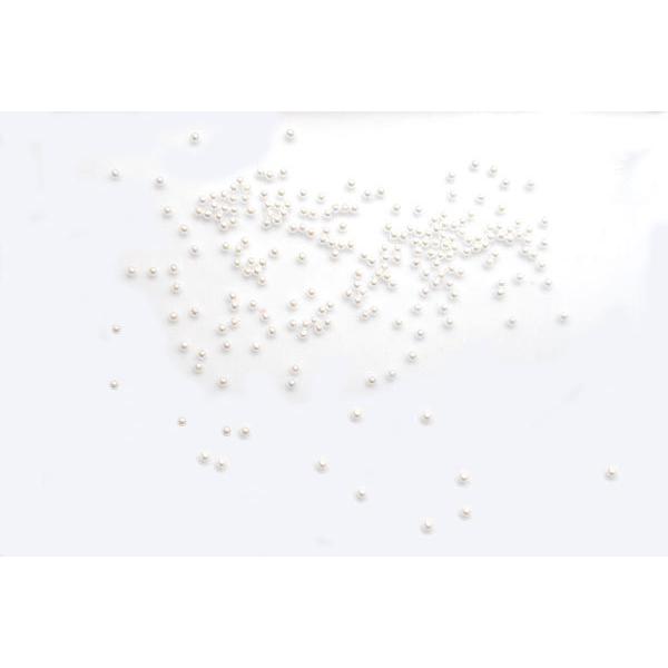 SHAREKI 高品質 ビーズパーツ アクセサリー材料 パール素材 穴無し パール 1.0mm 約200個 パールホワイトカラー：パールホワイト直径：1.0mm   入り数：約200個 穴無し弊社はパールの入り数は計量にて行っております。若...