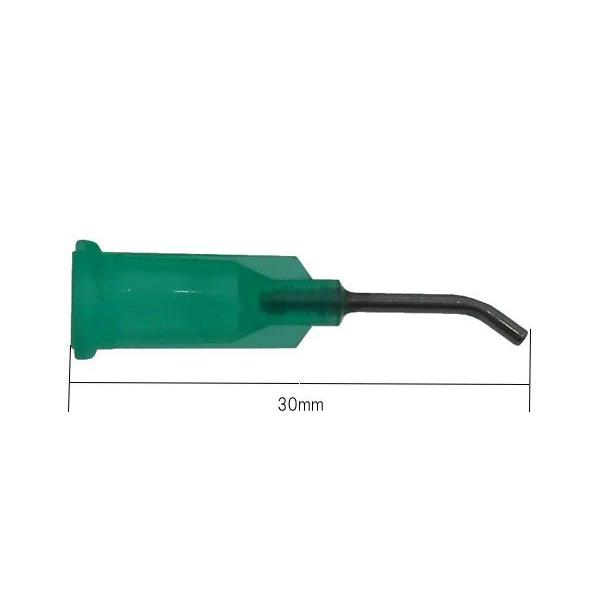 SHAREKI ラインストーン ビーズ バキューム用 ノズルニードル グリーンカーブ外径1.27mm、内径0.84mm