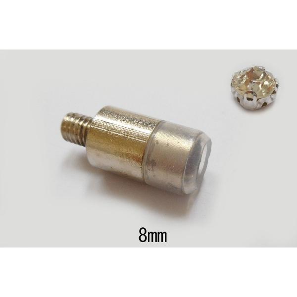 注意：お持ちの機種によっては使えないものもあります（ねじ穴サイズは同じですがリベットからモールド取り付け位置までの長さによって異なります）Shareki Peal Setting Machine 用モールドはあくまでもパールの大きさ素材のサ...