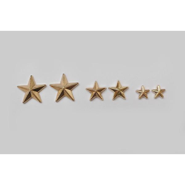 形状：星　スターカラー：ピンクゴールドサイズ大：20.5mmｘ19.5mm (10個入り)中：14.3mmｘ13.5mm (10個入り)小：9.5mmｘ9.0mm    (20個入り)