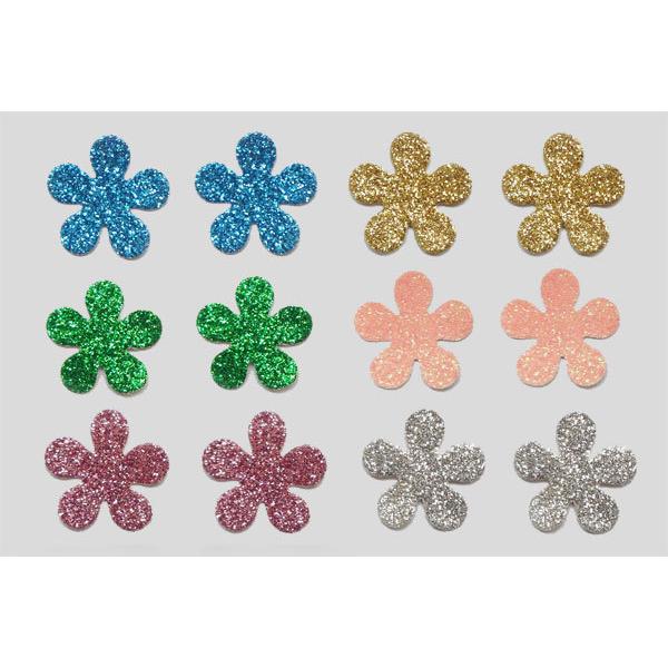 形状：グリッター　キラキラ　花形　片入数：10個入り　