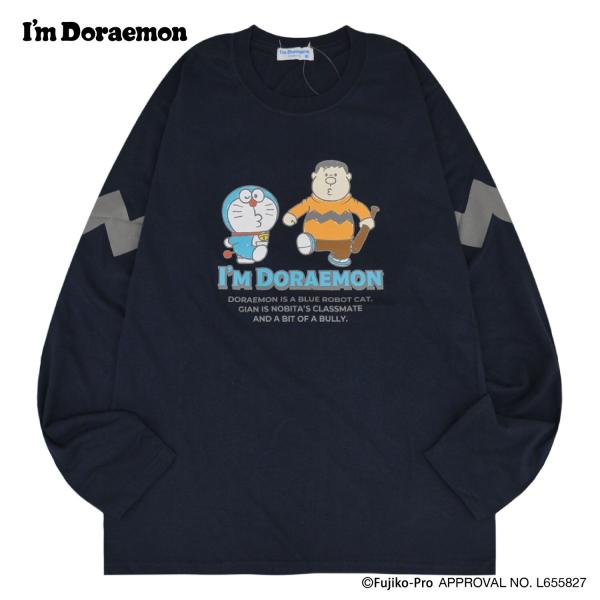 アイム ドラえもん ロンT 長袖 Tシャツ I'm Doraemon プリント 春 秋dr1251-11-b-a2・素材：綿 100%・サイズ(単位cm)： M(身長165〜175) /L(身長175〜185)/LL(身長175〜185)・...