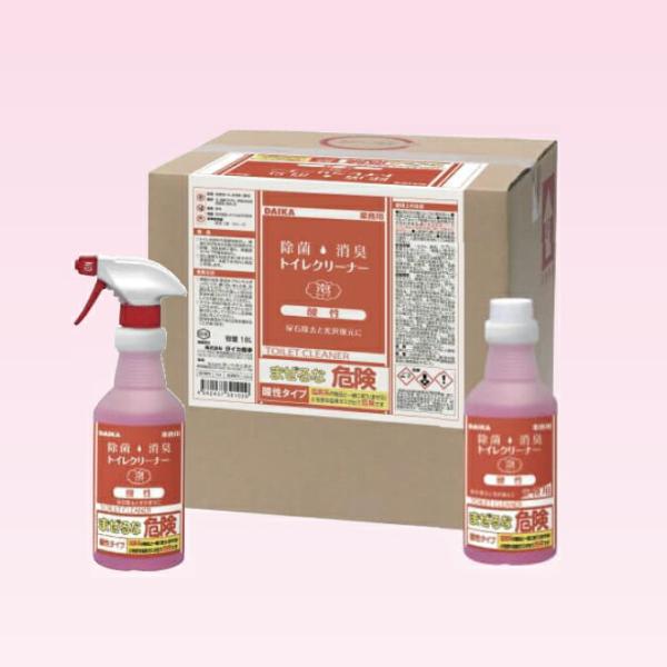 【除菌消臭トイレクリーナー酸性】・18L・500ml(スプレーボトル)×6本・500ml(交換用ボトル)×12本・少ない量でキレイになるから経済的専用のスプレーで高粘度の泡を汚れに密着させ、垂直面でもタレを抑制します。数回のプッシュでしっか...