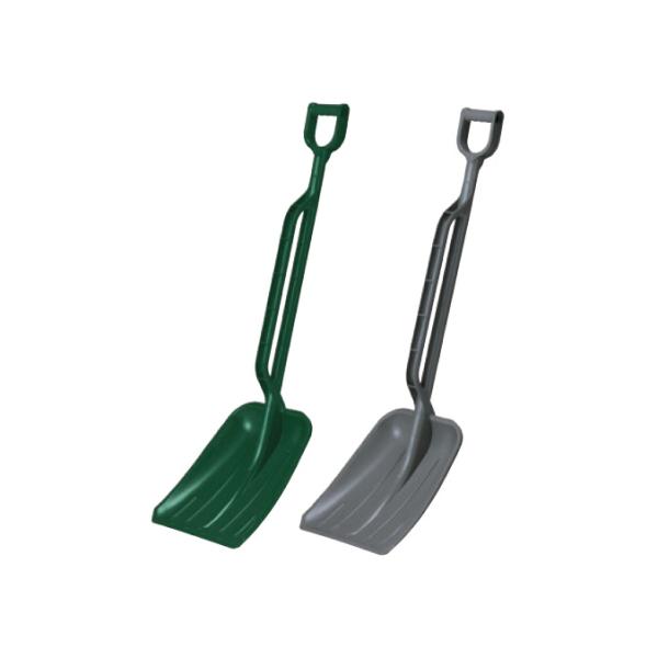 除雪用具柄にもハンドルがついたダブルハンドルで、除雪や溜まった雨水の処理作業などが安定しておこなえます。樹脂製で軽く、強度のある一体成形品です。ダブルハンドルで安定して使えます。材質：ポリプロピレンカラー：ダークグリーン・ダークグレーサイズ...