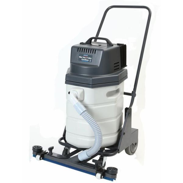 コードレスバキューム 本体のみ※バッテリー、充電器は別売りです。コードに悩まず効率的な作業ができます。バッテリー2コを併用して長時間稼働が可能です。●軽い操作性と高い吸水力で、圧倒的な作業効率の良さを発揮！●コードレスだから電源の心配をせず...