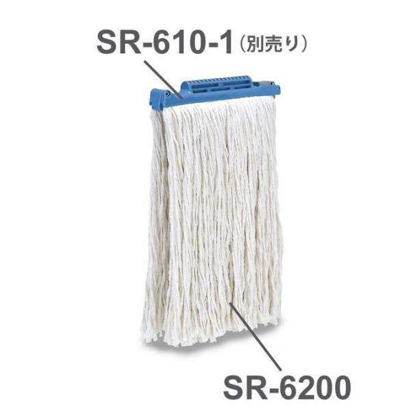 簡単にラーグの装着・取り外しができるモップ替え糸です。