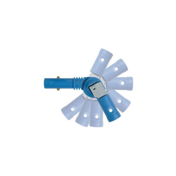 ハンドルやポールの先につけるツールに角度をつけたい場合に使用先が短いので、負担のかかる作業に適しています。角度を自由に変えられますサイズ(cm)：長さ18重量(g)：70材質：本体/ナイロン樹脂