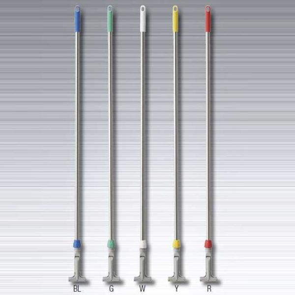 高温滅菌と薬品消毒に耐えうるHGシリーズHGフリーハンドル EX SUSワンタッチで取り替えが出来るからとってもラク！用途に合わせてヘッドを装着可能なモップハンドル。・高圧蒸気滅菌対応・薬品消毒対応・ステンレスパイプを採用材質：ハンドル：ス...