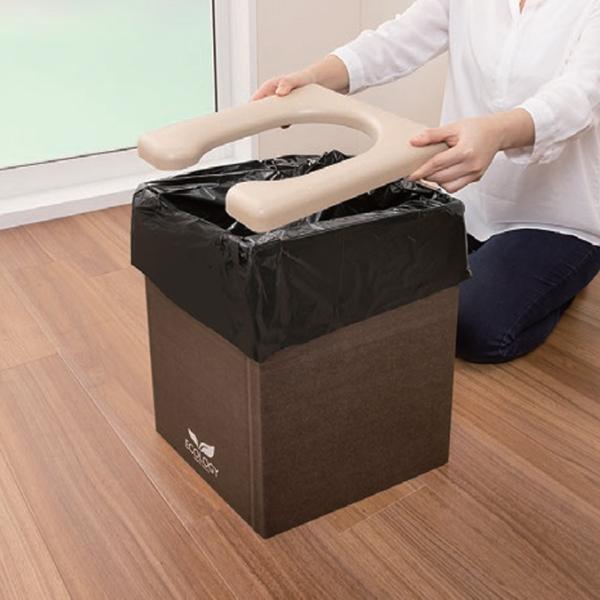 エコな簡易トイレ組み立て簡単、簡易トイレ帆立殻と紙で作った、環境にやさしい簡易トイレです。・高さがあり座りやすい。・約600ccの水分を素早く固める凝固剤付・箱パッケージで保管や持ち運びに便利です。【防災用品もエコで選ぼう】・ホタテ殻を 5...