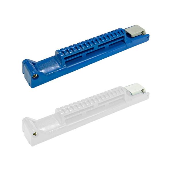 モップのラーグキャッチャー開閉がワンタッチで可能です。替糸を楽に装着、取り外すことができます。内部にステンレスが入っているので、折れにくい設計です。サイズ：縦3X横18cm重量：92g材質：PP樹脂、ステンレス