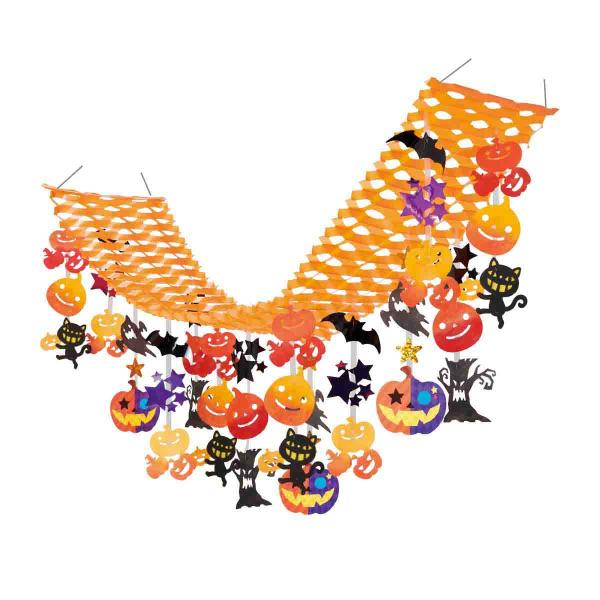 【素材】ポリプロピレン・不織布・紙・塩化ビニル【サイズ】幅45×高さ45×長さ180cm【入数】1枚【特記事項】ひも付き<検索キーボード>秋 紅葉 ハロウィン 店舗 施設 屋内 屋外 イベント 飾り 飾り付け 装飾品 インテリア...