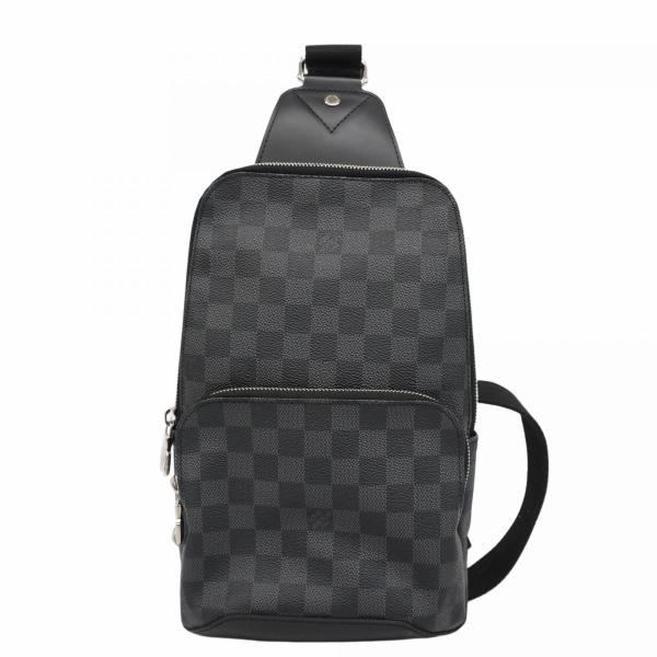 【5pa1002】ルイヴィトン ボディバッグ ダミエ・グラフィット アヴェニュースリングバッグ N41719 ブラック【中古】メンズ LOUIS VUITTON（ルイ・ヴィトン） 【5pe7065-k】ルイヴィトン ボディ