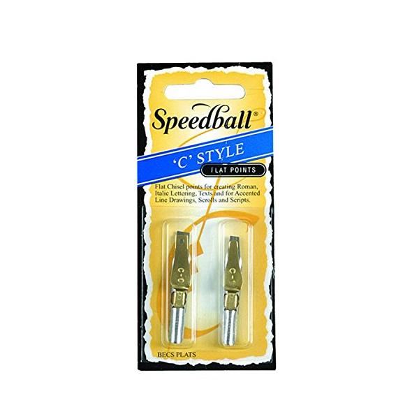 【商品概要】使用用途:カリグラフィー ウエルカムボードなど大きい作品向きペン先サイズ:C-0 5mm幅/C-1 3.5mm幅素材:スチール【商品説明】説明アメリカ・スピードボール社製のカリグラフィーペンです。書き心地がよく、使い込んでも柔ら...