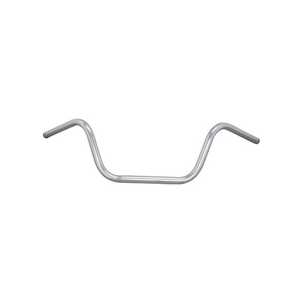 【商品概要】OEM：-色：クローム素材：スチールサイズ：全幅約855mm　高さ約215mm　プルバック約195mm、エンドライズ約162mm　取り付け可能幅　約175mm内容物：ハンドルバー×1本【商品説明】ストリートタイプ。いわゆるエイプ...