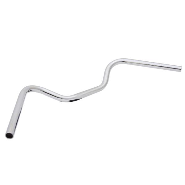 【商品概要】適合車種:汎用　外径φ22,2mm 内径φ18mm肉厚2mm素材：スチール製（STKM13A）カラー：クロームメッキ全幅685mm/全高75mm/内入角度45°/プルバック幅155mm/前倒角度125°/クランプ有効幅115mm...