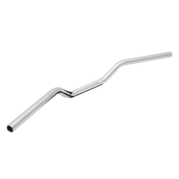 【商品概要】適合車種:汎用　外径φ22,2mm 内径φ18mm肉厚2mm素材：スチール製（STKM13A）カラー：クロームメッキ全幅790mm/全高125mm/内入角度30°/プルバック幅225mm/前倒角度68°/クランプ有効幅130mm...