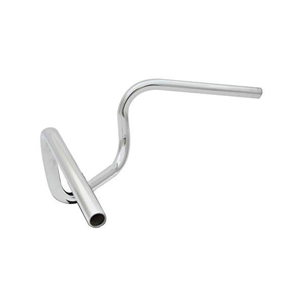 【商品概要】適合車種:汎用　外径φ22,2mm 内径φ18mm肉厚2mm素材：スチール製（STKM13A）カラー：クロームメッキ全幅580mm/全高150mm/内入角度50°/プルバック幅220mm/前倒角度95°/クランプ有効幅120mm...