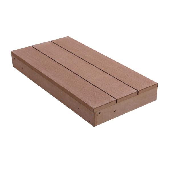 【商品概要】商品寸法(単位ｍｍ):幅900×奥行448×高さ108。材質:アイウッド樹脂人工木重量(ｋｇ):(約)　10　(多少誤差発生しますので，予めご了承くださいませ。)商品カラー:ナチュラル【商品説明】商品寸法(単位ｍｍ):幅900×...