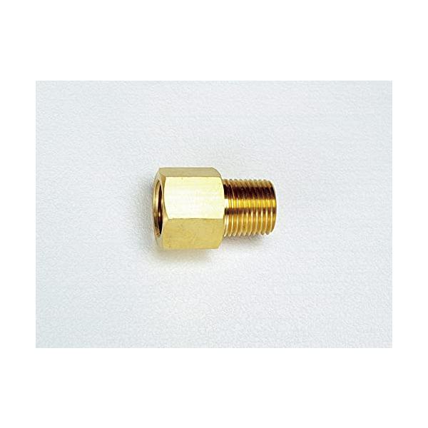 【商品概要】メス:G3/8"オス:R1/2"最高使用圧力:50MPa耐圧:75MPa1ヶ入日本製銅パッキン付(G用)【商品説明】圧力計用ジョイント(黄銅製)【商品詳細】ブランド：イチネンTASCO商品名：イチネンTASCO TA271CA-...