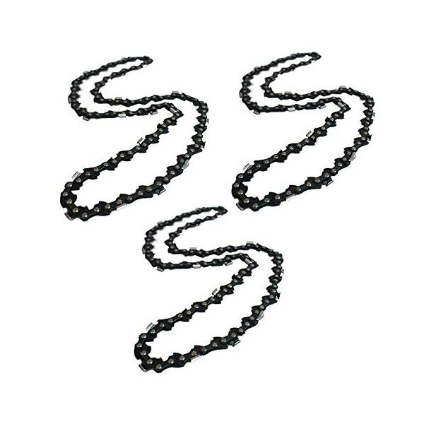 【商品概要】むとひろ製のチェーンソー替刃(チェーン刃)です。『むとひろ』は当店オリジナルブランドです。鋭く、滑らかな切れ味が特徴です。また、特殊な防錆加工をチェーン全体に施しました。セミチゼル型(丸刃)のカッターにより抵抗が少なく振動を軽減...