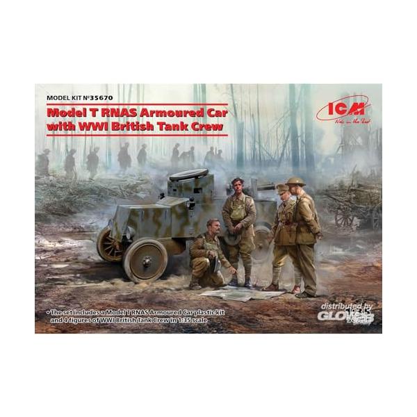 【商品概要】組み立て塗装が必要なプラモデル。別途、接着剤や工具、塗料等が必要。1/35スケール未塗装プラスチック組み立てキットフィギュア4体付属アイシーエム・ICM(ウクライナ)輸入プラモデル【商品説明】説明商品紹介ICM「1/35 イギリ...