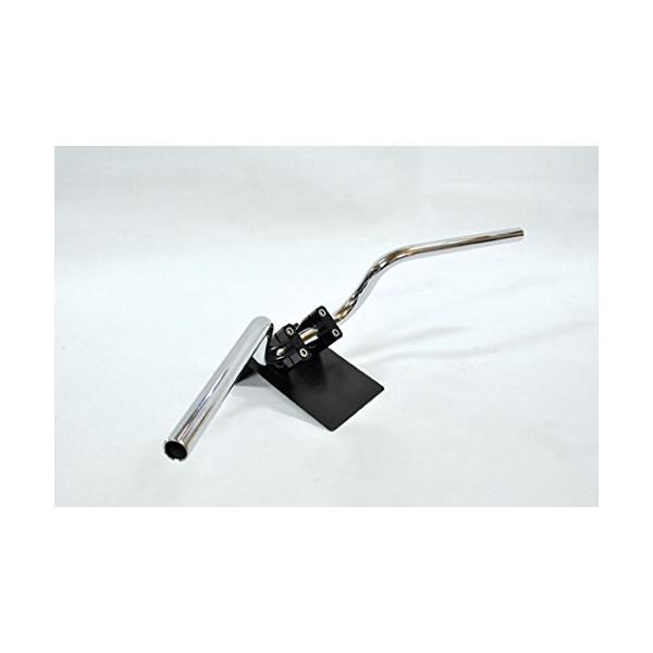 【商品概要】適合車種:汎用　外径φ22,2mm 内径φ18mm肉厚2mm素材：スチール製（STKM13A）カラー：クロームメッキ全幅690mm/全高120mm/内入角度25°/プルバック幅180mm/前倒角度60°/クランプ有効幅110mm...