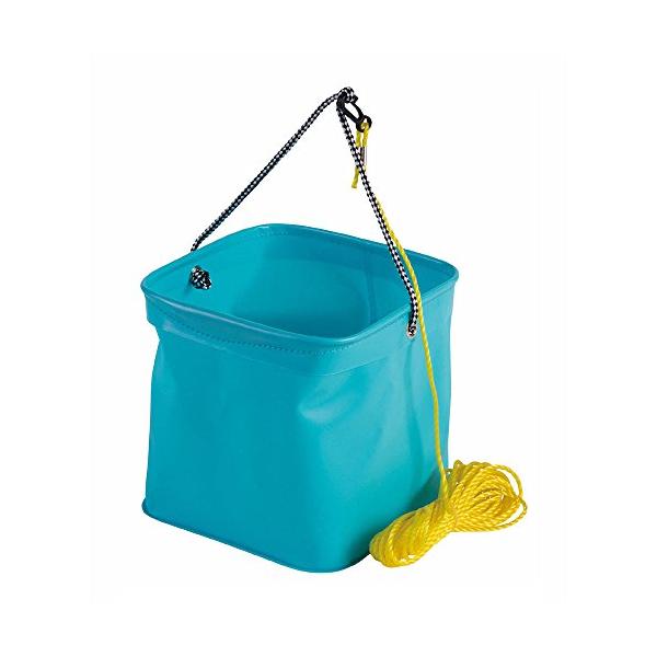 【商品概要】規格:21cmサイズ:210×210mmカラー:スカイブルー・オレンジ・グリーン色指定のご注文はご遠慮下さい。【商品説明】内蔵式オモリの反転水汲みバケツ角型【商品詳細】ブランド：PRO MARINE(プロマリン)商品名：プロマリ...