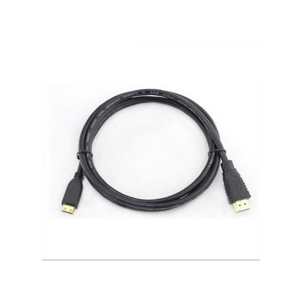 【商品概要】ケーブル長：1.3m コネクタ：金メッキコネクタ形状：mini HDMI（オス）- HDMI（オス）端子は金メッキになっているので、通常のものにくらべ劣化を抑えられます。HDMIミニ端子を持つハイビジョンビデオカメラとHDMI端...