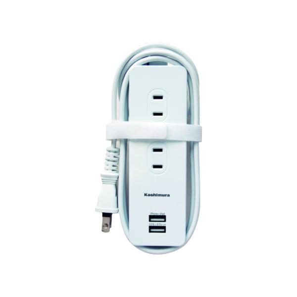 【商品概要】サイズ:約14.0W × 4.5H × 2.5D(cm)本体色:ホワイト入力電圧:AC100-240V (50/60Hz)出力:ACコンセント 4口合計 1400W出力:USBポート 2ポート合計 最大DC5V/3A【商品説明】...