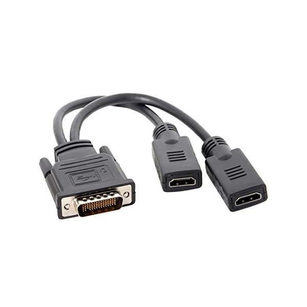 【商品概要】すべてのDMS-59ビデオカードに対応。PCグラフィックスカードに対応。DMS-59ビデオカードを2つの標準HDMIコネクタに接続できます。ビデオカード DMS59 ピン出力を分割し、2 - HDMI接続モニターを同時に使用でき...