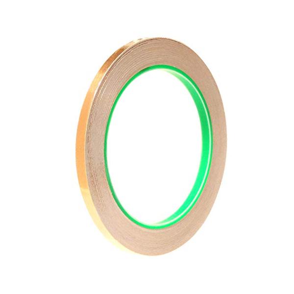 【商品概要】導電性粘着材使用。重ね貼りしても導電性があります。テープ幅: 6mm / テープ長さ: 20m厚さ: 0.05mm / 耐熱温度: 120℃【商品説明】導電性粘着材使用。重ね貼りしても導電性があります。テープ幅: 6mm / テ...