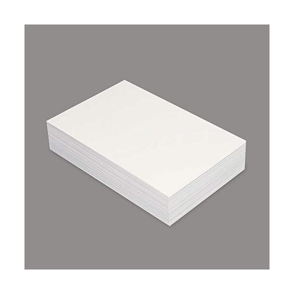 【商品概要】サイズ：148ｍｍ×98ｍｍ　一般的な郵便ハガキより薄い0.12mmの厚さです。注文翌日（土日祝除く）にゆうメールで出荷します。手書き、インクジェットプリンター、レーザープリンターOKの汎用性！用紙表面が滑らかで上品な白色の用紙...