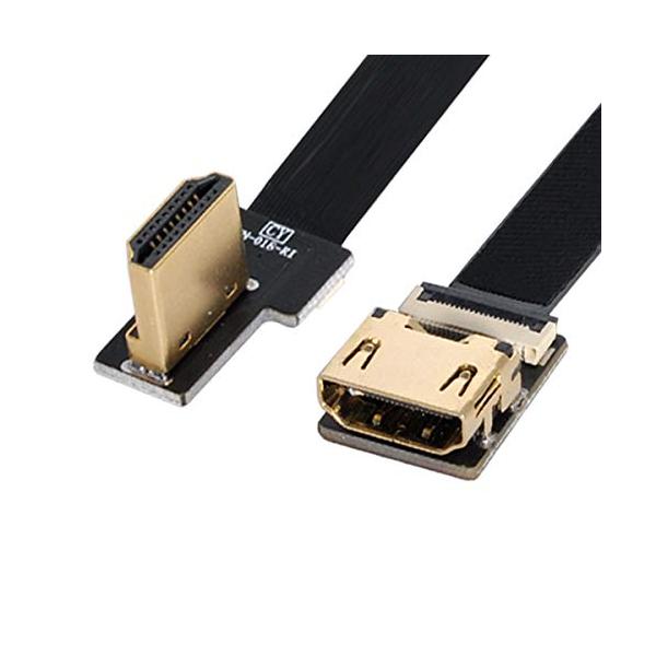 【商品概要】CYFPV L字型HDMIオス-メス FPCフラットケーブル 20cm HDTVマルチコプター航空写真用カメラ マルチコプター 空撮用 長さ:10-80cm一般的な用途: HDMIポート付きのビデオデバイスを標準的なHDMI入力...