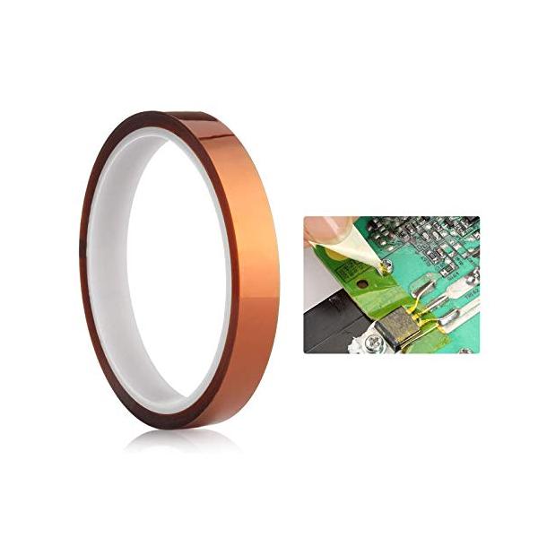 【商品概要】√【製品規格】ポリイミドテープ 幅10mm×長さ33ｍ アンバー色 ゴールドフィンガーテープ カプトンテープ √【特性】 高温耐性および低温耐性、高い絶縁性、酸耐性およびアルカリ耐性、耐摩耗性、高い耐摩耗性および引張強度。電子基...