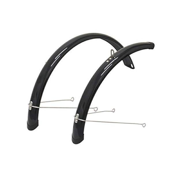 【商品概要】・20インチ一般車用のポリカーボネート製フェンダー・本体は衝撃と歪みに強く、金属製と異なり凹むことがないポリカーボネート樹脂を採用・U型ステーはサビに強いステンレス製・先端にガードを装備し、シティサイクルなど一般車用として実用性...