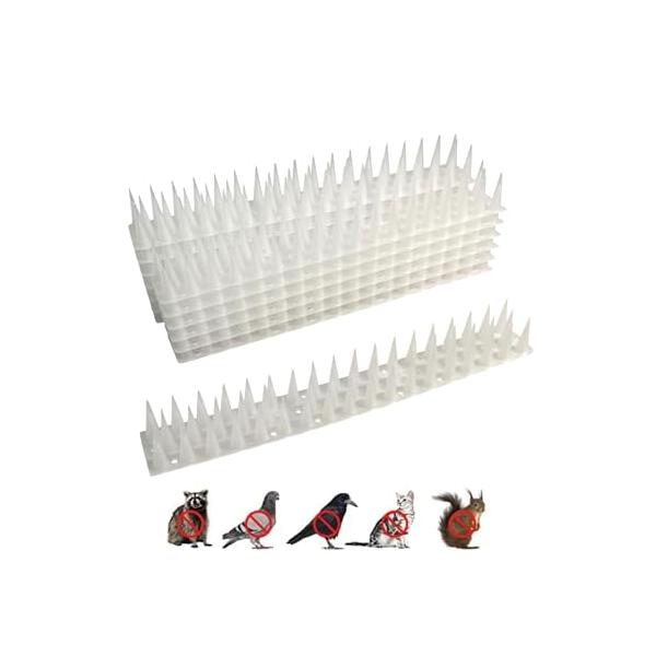 【商品概要】カラス、鳩、ツバメ等の鳥を遠ざけるのに効果的なトゲの高さ3.7cmの鳥除けマットでです。同様の製品と比較してより効果的な侵入防止スパイクといえます。有刺鉄線など他の製品と違い、鳥、猫、鳩、またはその他の小動物に害を及ぼす事なく防...