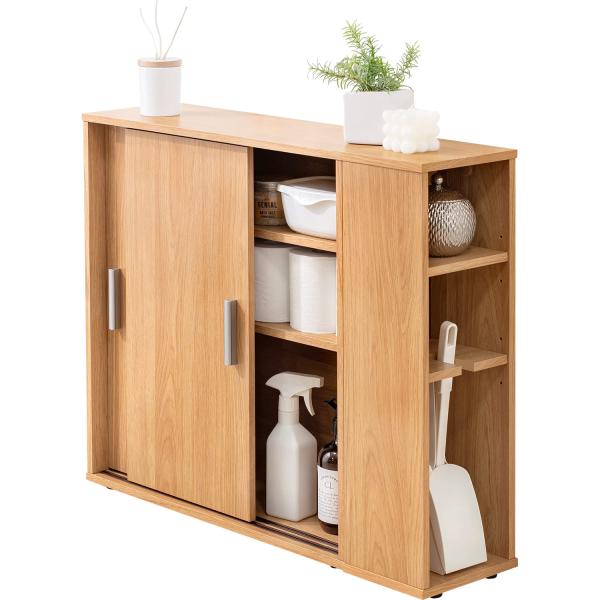 【商品概要】【省スペースかつ大容量】:奥行19.5cmと省スペース設計なので、狭い場所でも気兼ねなく設置ができます。さらに、コンパクトながらも大きめのトイレットペーパーが20個収納できる程の収納力も兼ね備えています! (1個:約幅12cm×...