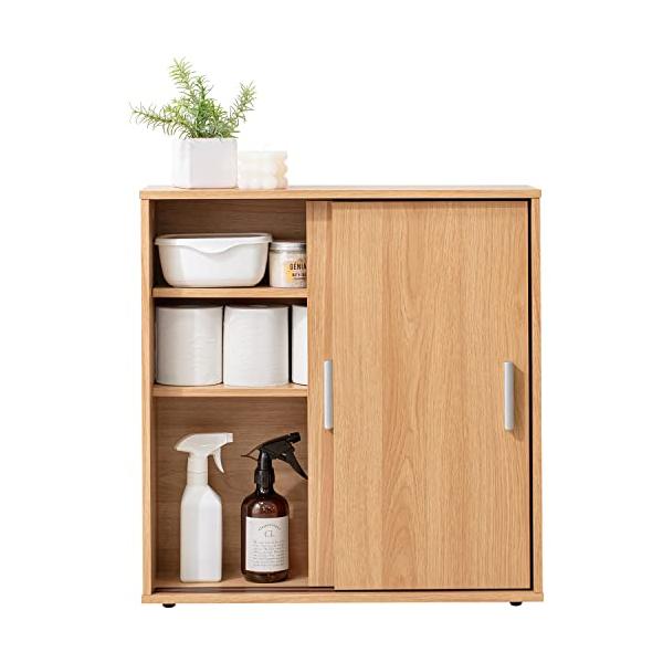 【商品概要】【商品サイズ】:(約)幅59×奥行19.5×高さ61cm【省スペースかつ大容量】：奥行19.5cmと省スペース設計なので、狭い場所でも気兼ねなく設置ができます。さらに、コンパクトながらも大きめのトイレットペーパーが20個収納でき...