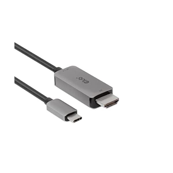 【商品概要】Club 3D CAC-1587 USB Gen2 Type-C to HDMI 4K120Hz 8K60Hz HDR10+ DSC1.2対応 アクティブケーブル オス/オス 3m は、あらゆるHDMI 8K60Hzまたは4K1...