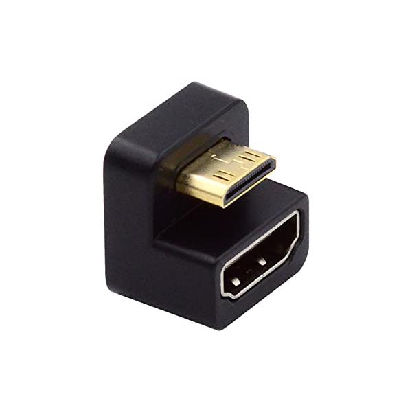 【商品概要】360度上 反対 U字型 バックアングル ミニ HDMI 1.4 オス - HDMI メス 延長アダプター コンバータースペースが限られている場所に簡単にアクセスできるようにケーブルジャックの位置を変更。HDMIオスプラグをHD...
