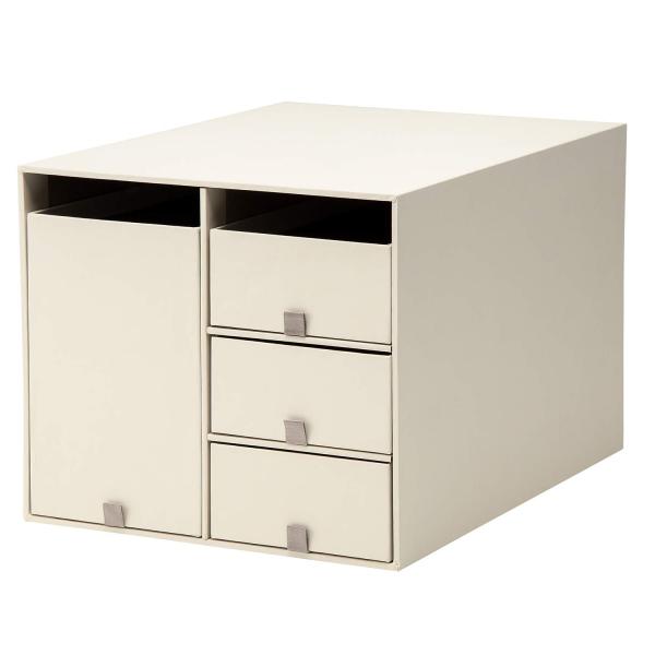 【商品概要】お部屋のこまごま、まとめて簡単整理。しっかりとした紙製収納ボックス。【カラー】クリームホワイト【材質】本体=芯材:ボード紙 表貼り:原紙+マットラミネート加工【外形寸法】W203×D270×H174mm【深型ボックス内寸】W90...