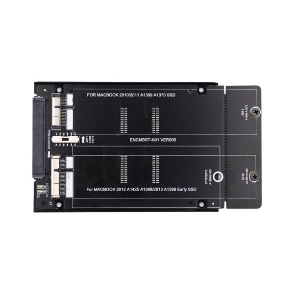 【商品概要】SATA - MACストレージアダプター。ホスト接続に1つの7+15ピンコネクタと、SSDストレージデバイス接続に2つの12+6ピン17+7ピンコネクタを提供します。 組み立てると、さまざまなオペレーティングシステムで動作できま...