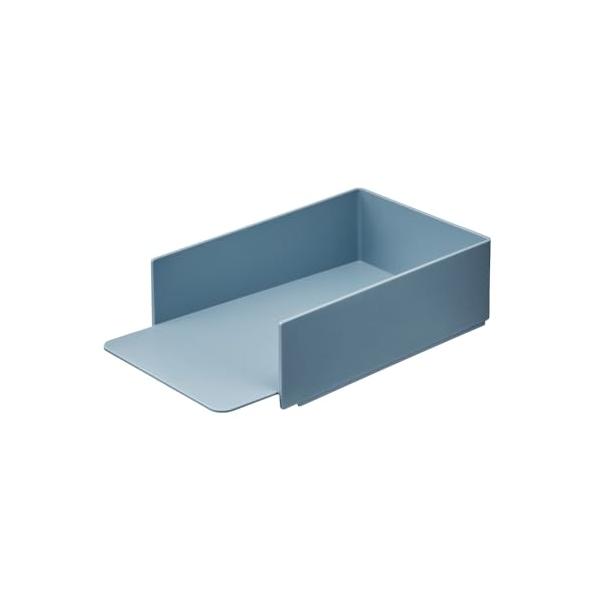 【商品概要】オフィスのエントランスやデスク周りのアイテムを収納し、統一感が演出できる事務用品シリーズ「STADA」【カラー】青【外形寸法】約138(W)×250(D)×68(H)mm【トレー内寸】約130(W)×240(D)×45(H)mm...
