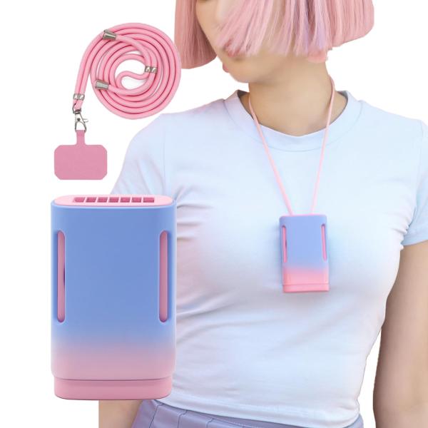 【商品概要】風量の調節は、弱/中/?の三段階ございます。ボタン一つで簡単に風量を調節できます。強風モードはドライヤー並みの風量でパワフル送風し、素早く涼しくなれます。NEW JELLYFAN（BLUE×PINK）／TOA-LV-JLFAN-...