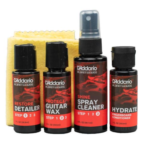 D'Addario　PW-GCB-01 ギターメンテナンス＆ケア用 Instrument Care Essentials バンドルセットお手持ちのギターやベースなどの楽器のボディや指板をピカピカの状態に保つために必要な、クリーナーフォーミュ...
