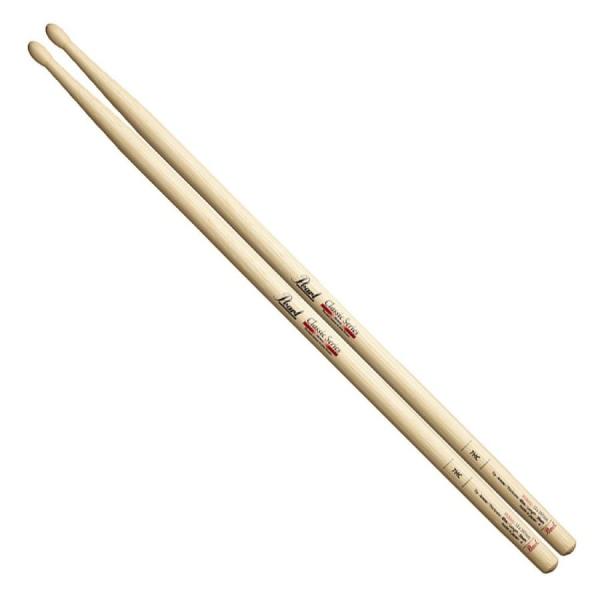 Pearl DRUM STICK 7HC ドラムスティック適度なしなりでスティックでは最もポピュラーなヒッコリー材を使用。非常に短く細いスティックで、ピアニシモなどの細かなタッチも感じやすい為、小中学校の吹奏楽などにお勧め。ヒッコリークリア...