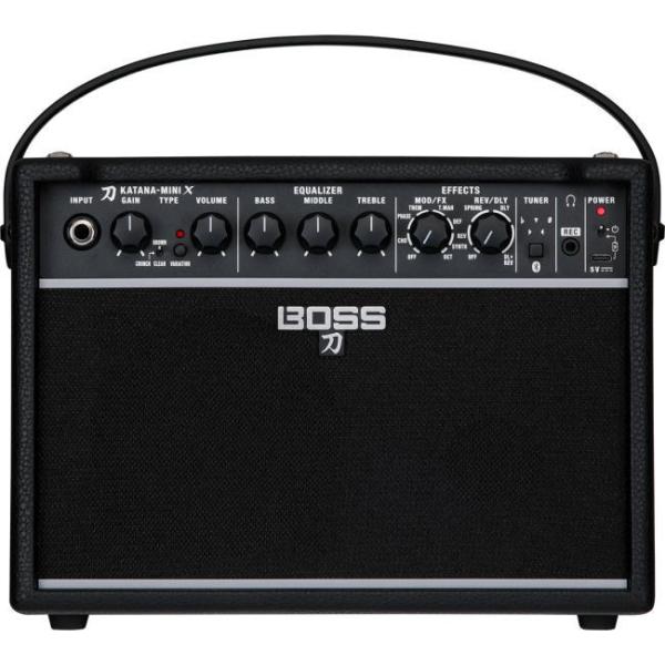 BOSS ボス KATANA MINI X カタナ・ミニ ギター・アンプ【特長】・KATANA AMPシリーズの定評あるアンプ・トーンを継承した10W出力のミニアンプ・木製のキャビネットと5インチ（12cm）のカスタム・スピーカー・BROW...