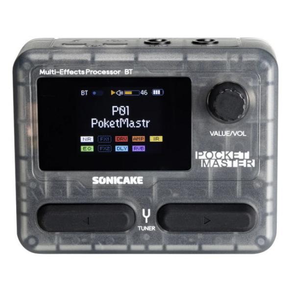 Sonicake Pocket Master QME-10 クリアブラックポケットマスター マルチエフェクターPocket Master（ポケットマスター）は、コンパクトなマルチエフェクターで、強力な回路設計と高品質なデジタルエフェクトを備...